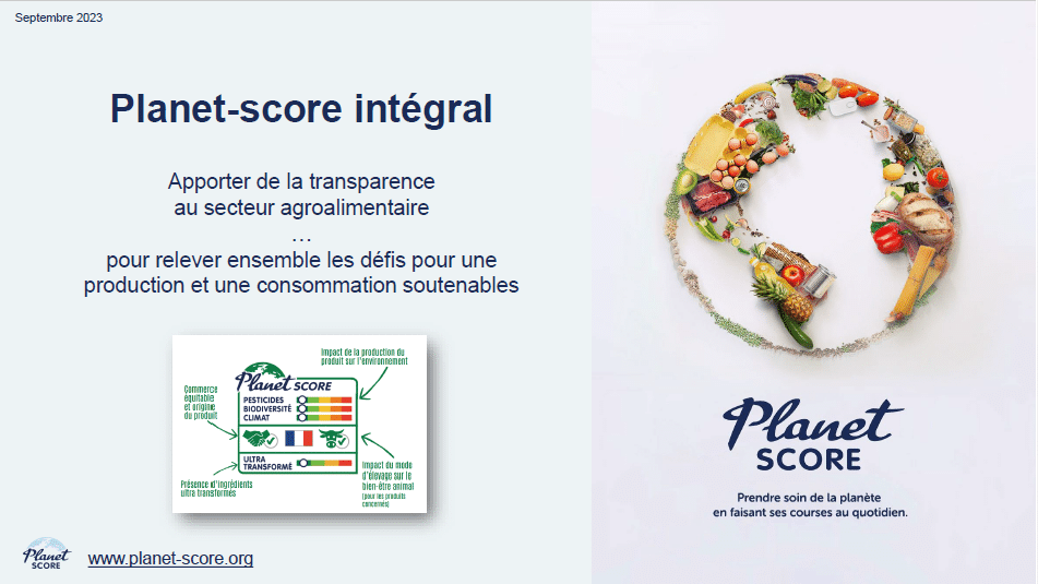 Méthodologie grand public « étiquette intégrale » - planet-score